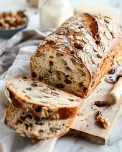 No-Knead Trail Mix Bread | ChocolateCoveredAmy