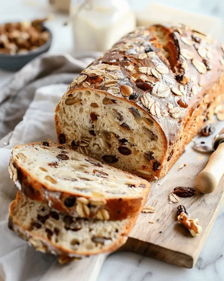 No-Knead Trail Mix Bread | ChocolateCoveredAmy