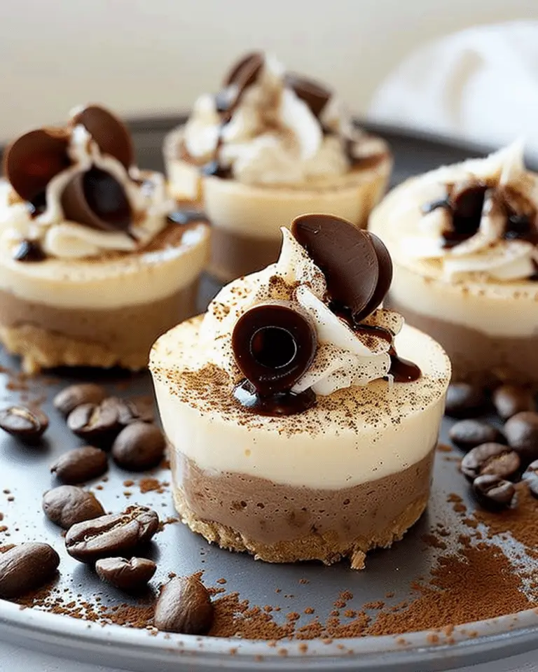 Mini Espresso Martini Cheesecakes | ChocolateCoveredAmy